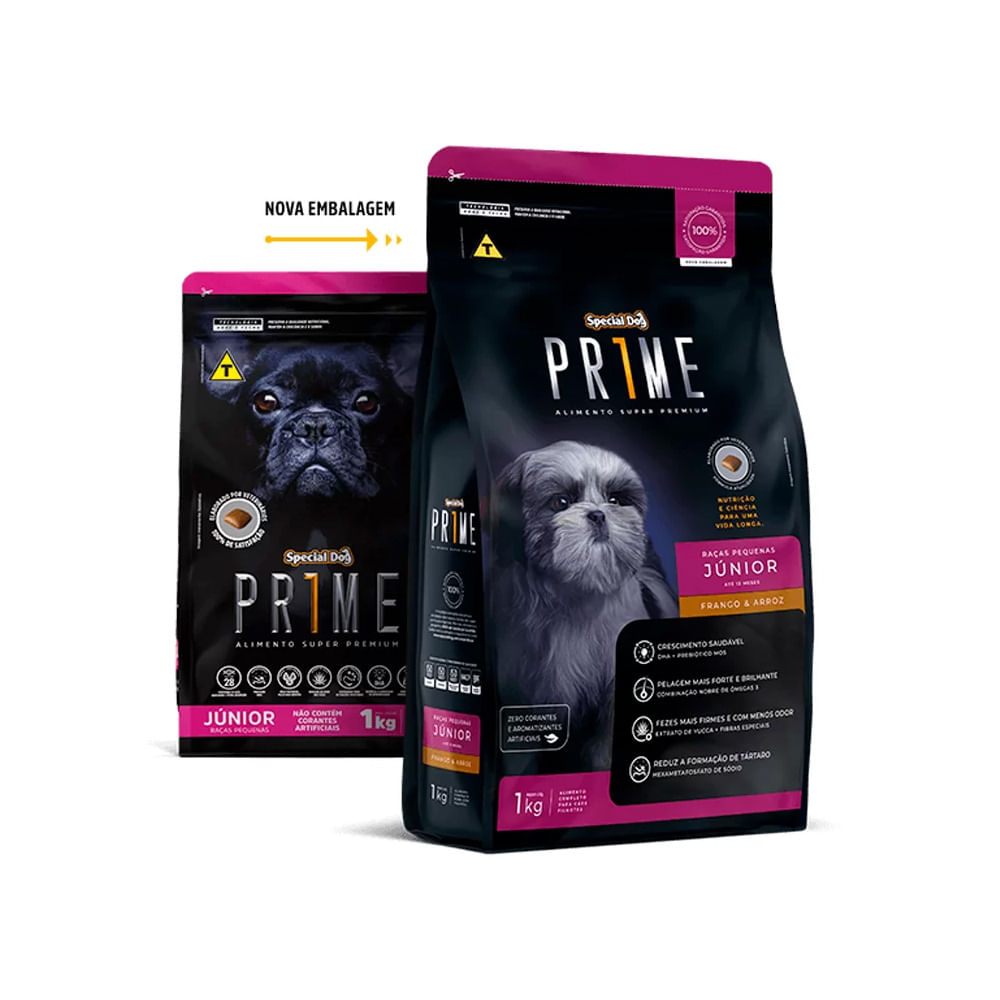 Ração Special Do Prime Júnior Cães Filhotes Raças Pequenas - Tudo de Bicho