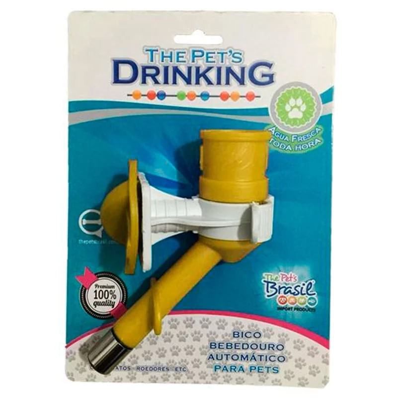 Bico de Bebedouro Automático para Pets The Pets Brasil Amarelo - Tudo ...