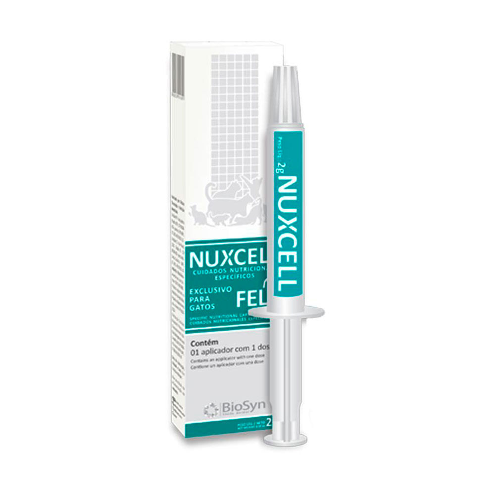 Suplemento Vitaminico gatos Biosyn Nuxcell Fel - Tudo de Bicho